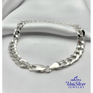 Unisilver 925 Sterling Men's Bracelet MBH23 (1361) | Shopee Philippines
