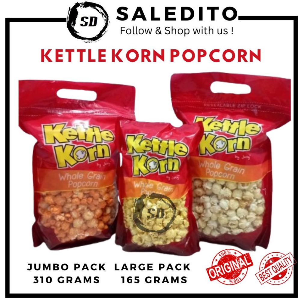 Kettle Korn Popcorn/Corn/Cheese/Chocolate/Glazed/Bbq/Caramel/Butter ...