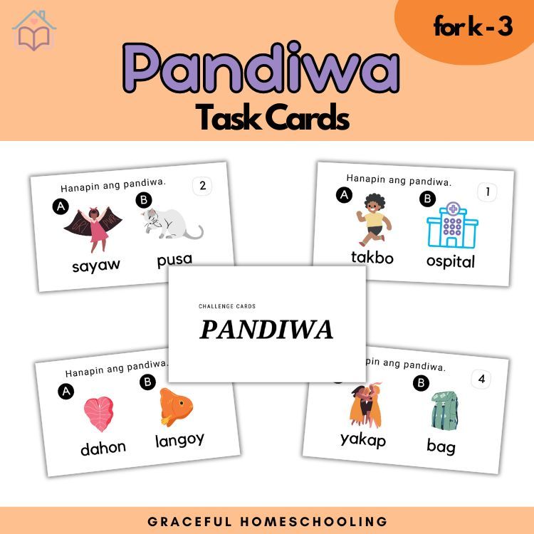 Filipino: Pandiwa Challenge Cards (Flashcards) | Shopee Philippines