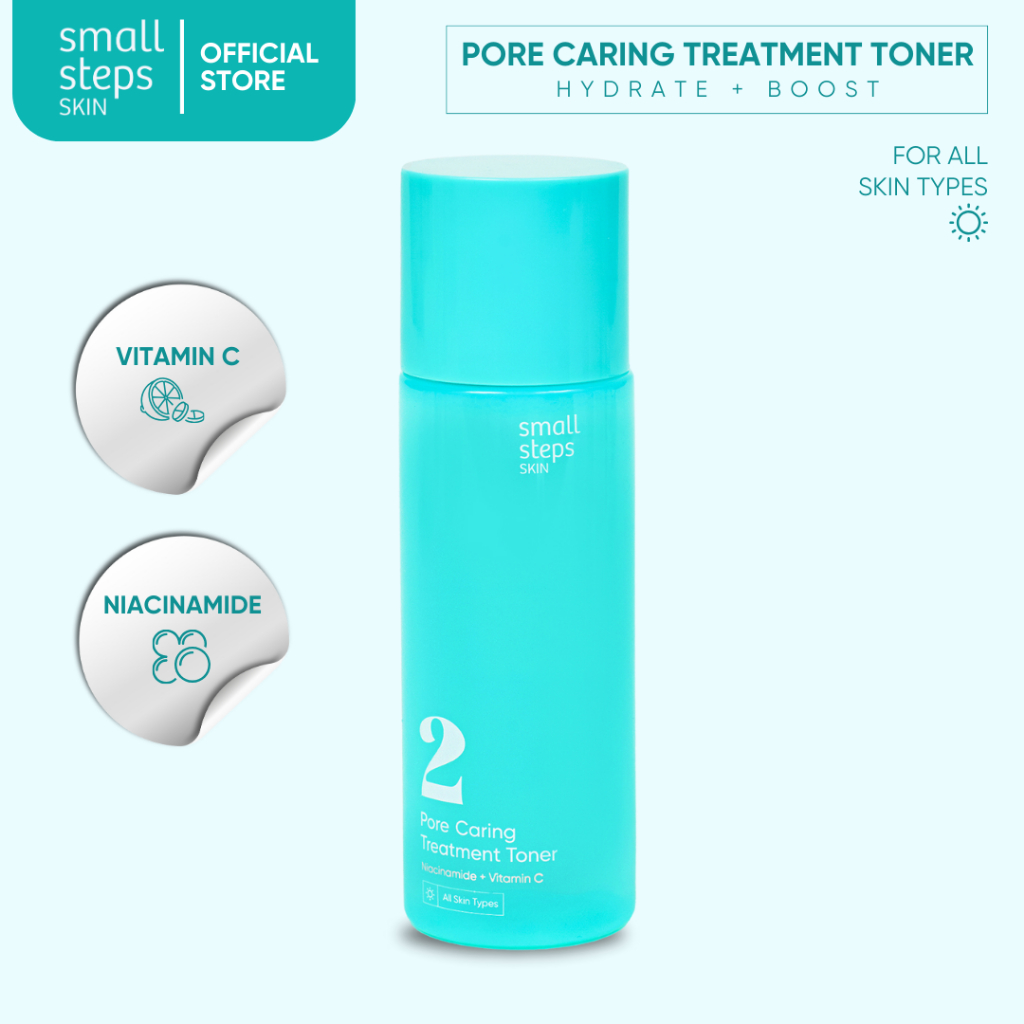Small Steps Skin Pore Caring Treatment Toner (w/ Niacinamide + Vitamin ...