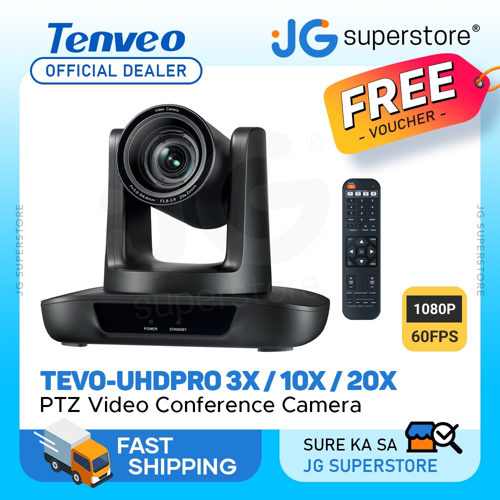 Tenveo Tevo 3X/10X/20X Zoom 2MP PTZ Video Conference Camera USB-B 3.0 ...