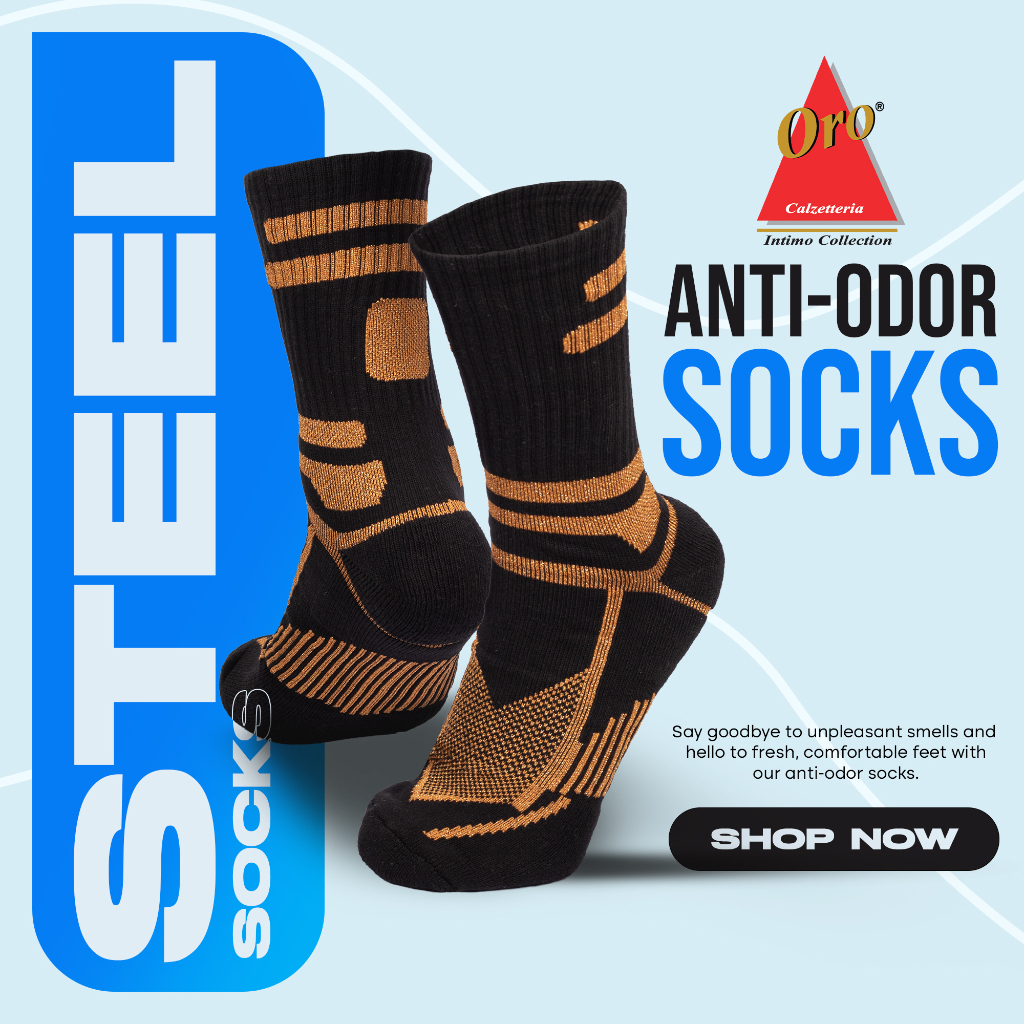 Oro High Impact Steel Socks 1 Pair | Shopee Philippines