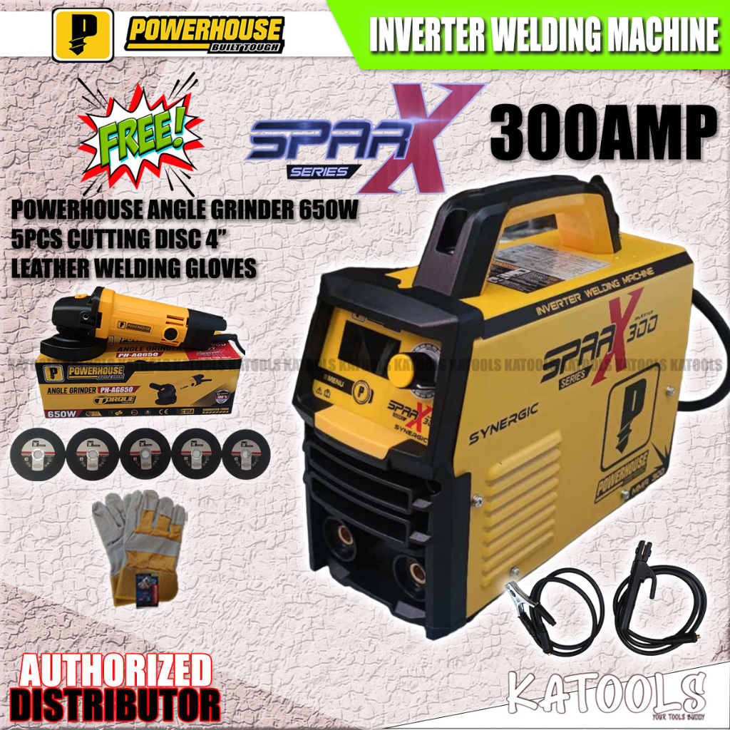 POWERHOUSE 300AMP Portable Inverter Welding Machine: Digital Display ...
