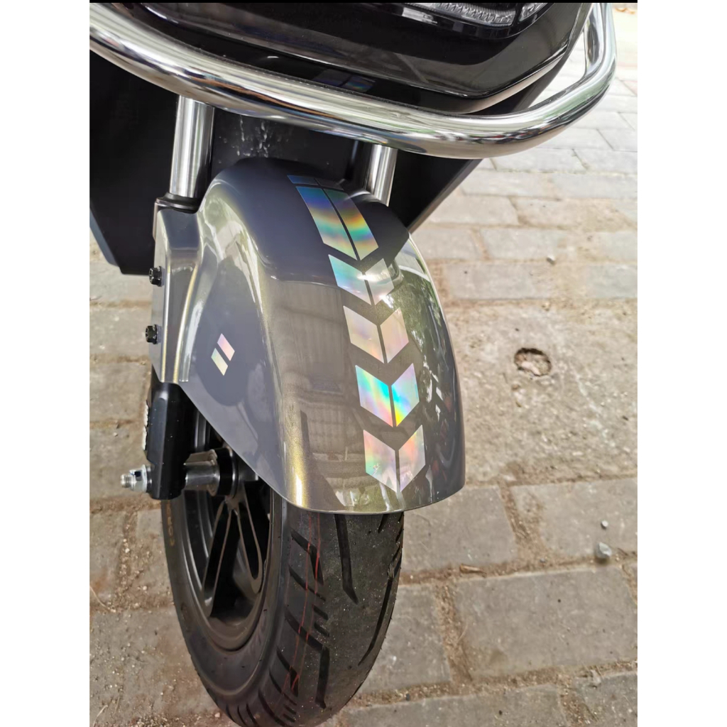 REFLECTIVE LASER STICKER MOTORCYCLE HOLOGRAPHIC COLORFUL WATERPROOF ...