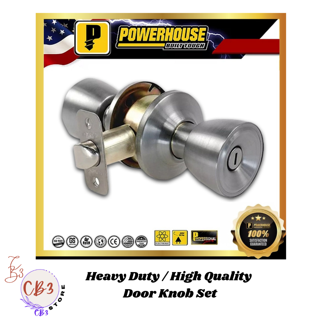 **CB3** Heavy Duty Powerhouse Knob Set / High Quality Lock Set 588 SS ...