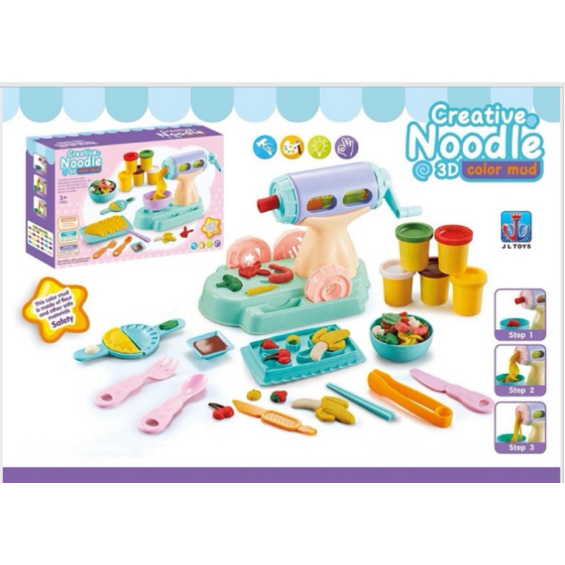 Magic Dough Kitchen Creations Color Mud Noodle Machine Modeling Clay ...
