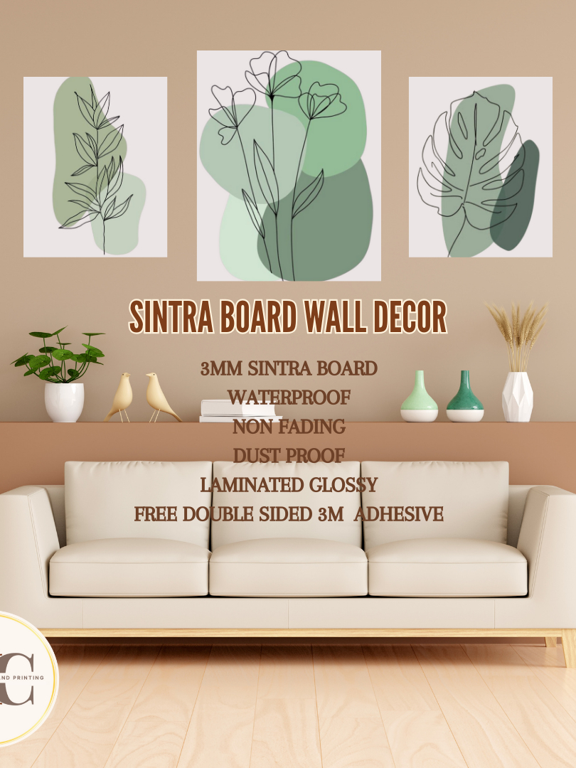 Sintra board wall decor abstract wall decor wall art frame home wall ...