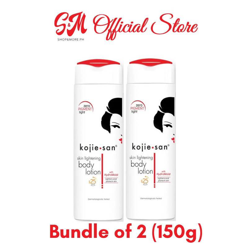 Kojiesan Skin Lightening Body Lotion, SPF25 with Hydromoist 150g X2 | Shopee Philippines