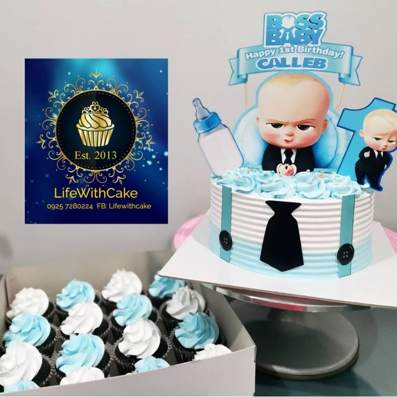 BOSS BABY CAKE TOPPER SET / Printed / Personalized with NAME and AGE ...