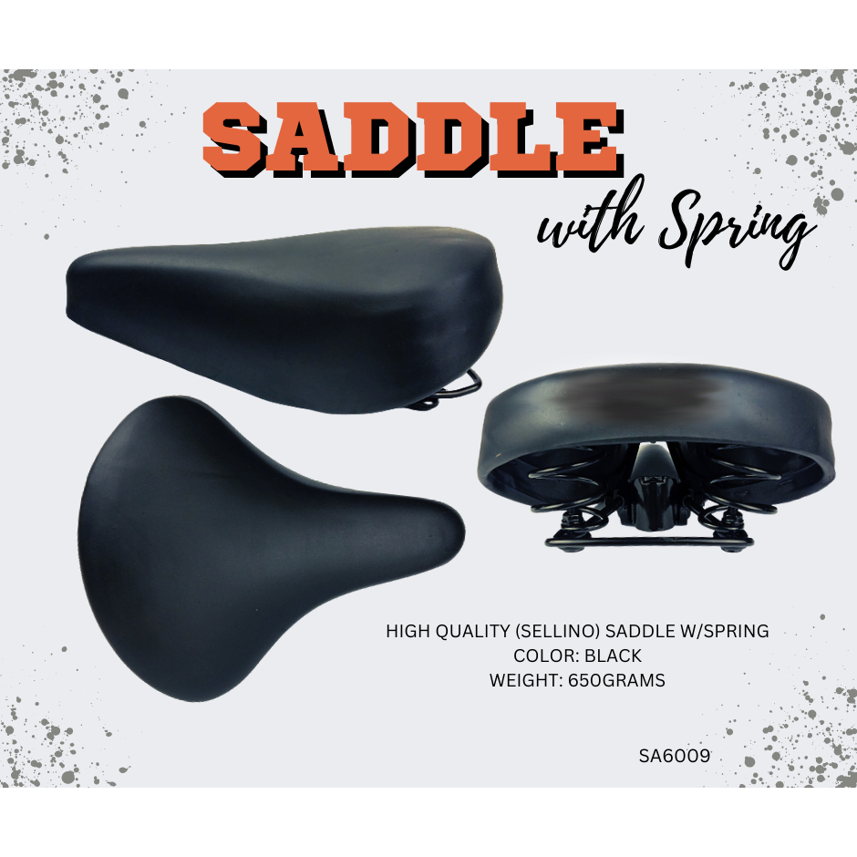 Saddle with Spring Bicycle Saddle Seat | Shopee Philippines