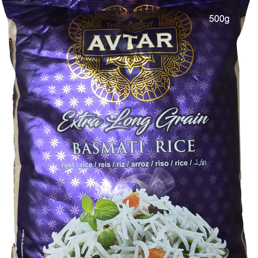 Avtar Extra Long Grain Basmati Rice 500g (Repack) smooth texture and ...