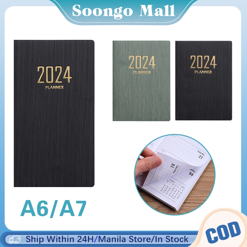 2024 A6/A7 Pocket Notepad Portable Daily Weekly Agenda Planner ...