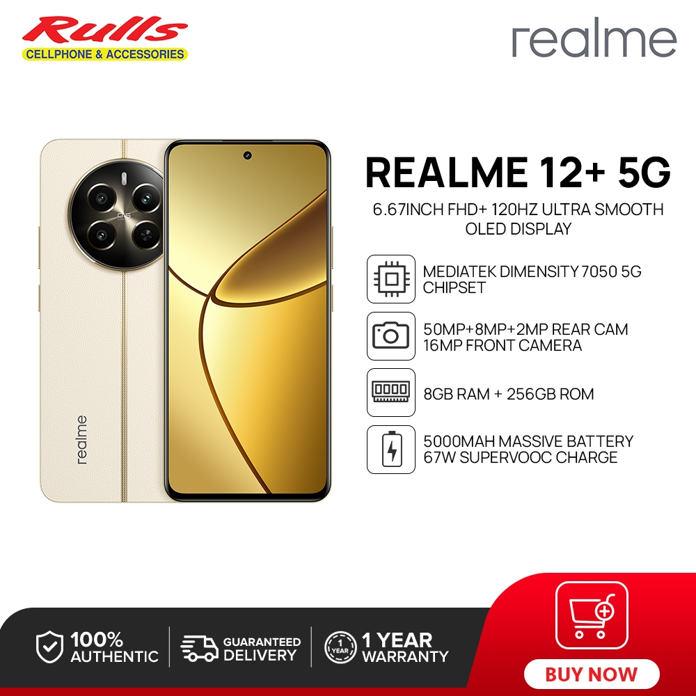 realme 12+ 5G Smartphone | 8GB+256GB | MTK Dimensity 7050 5G | 50MP ...