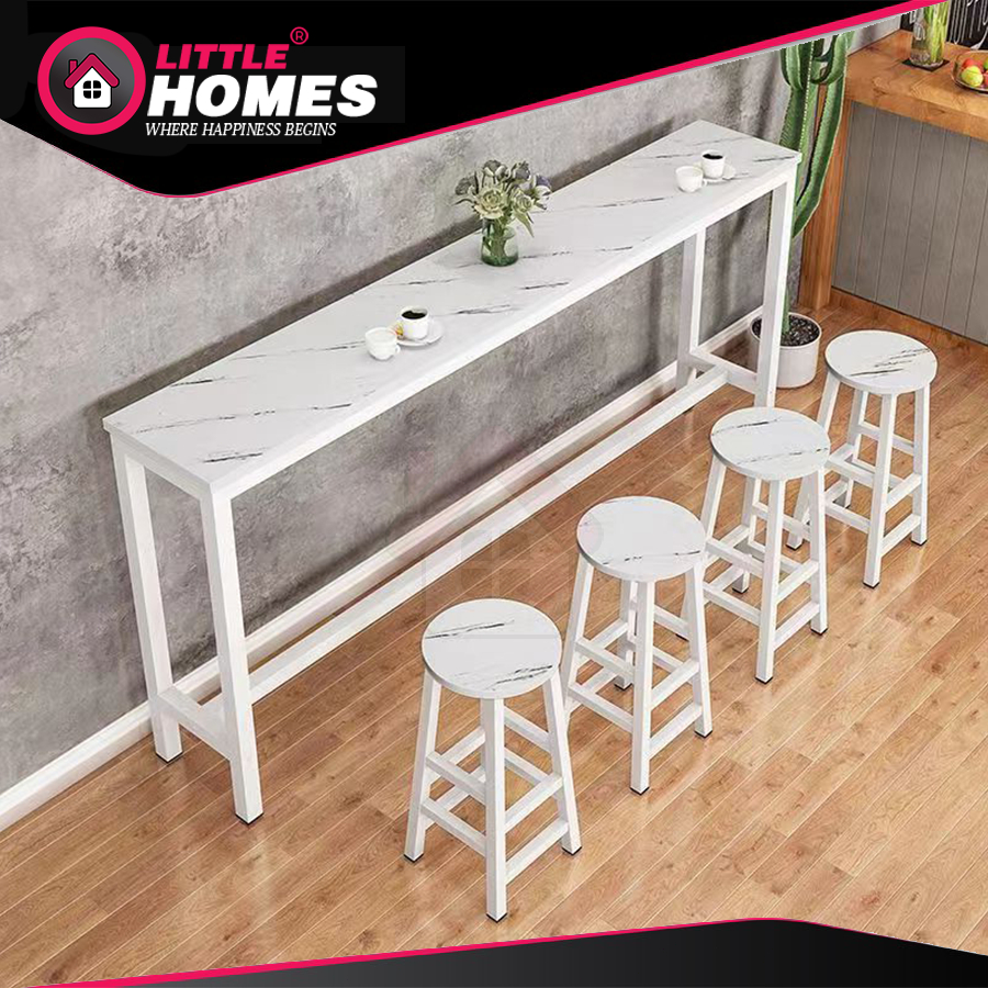 Lamesa set with chair Simple bar table 1table+2chair home kitchen ...