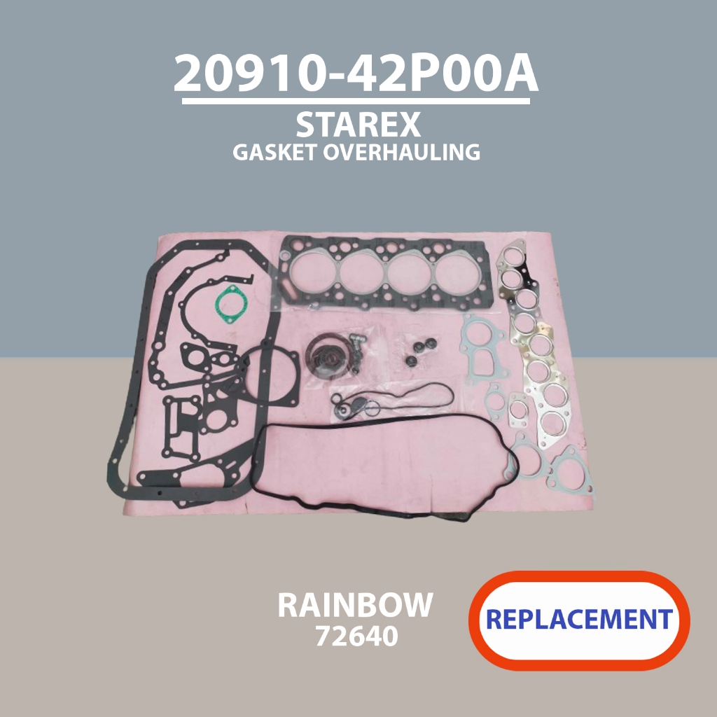 GASKET OVERHAULING for HYUNDAI STAREX [REPLACEMENT] Part #;20910-42P00A ...