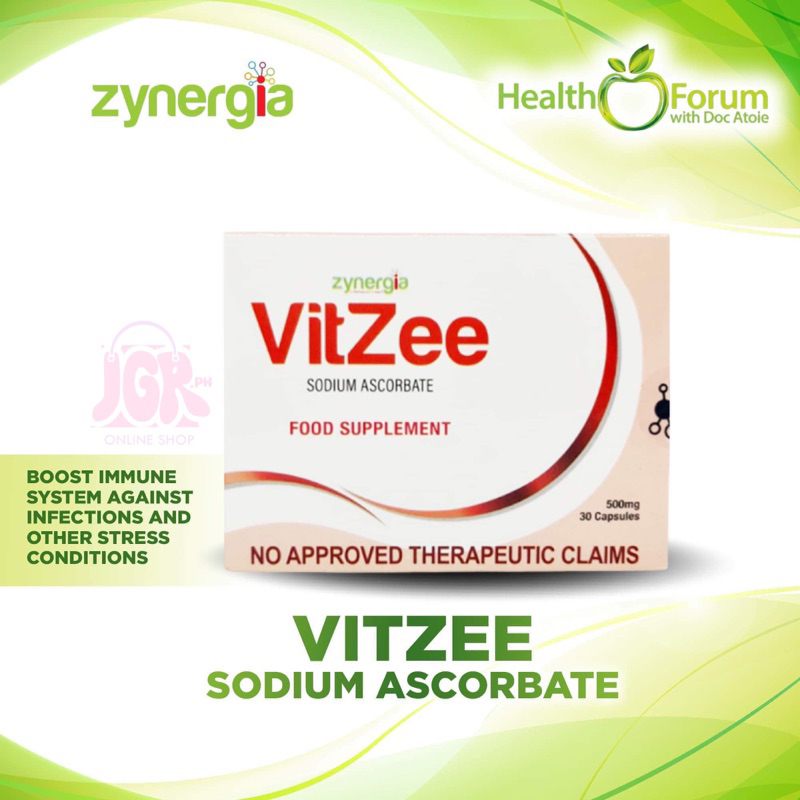 ZYNERGIA VITZEE (SODIUM ASCORBATE) 500mg/30caps | Shopee Philippines