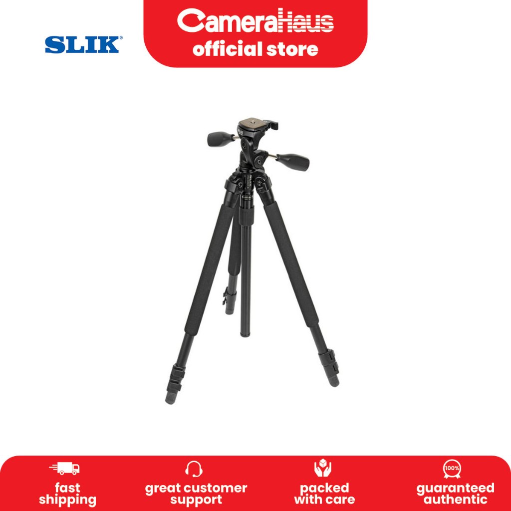 Slik Pro 330 DX Tripod with SH-705E 3-Way, Pan-and-Tilt Head | Shopee ...