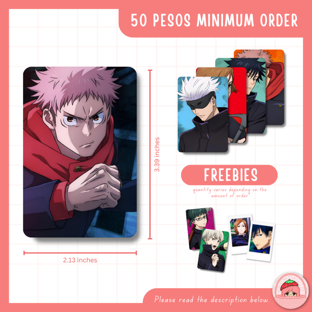 JUJUTSU KAISEN JJK COMBAT PROFILE VER 2 ANIME PC PHOTOCARD UNOFFICIAL ...
