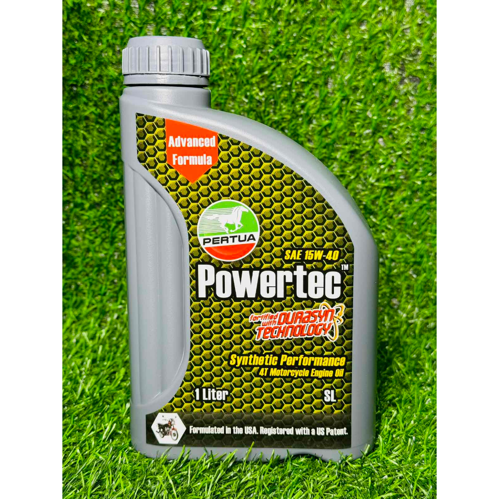 PERTUA POWERTEC SAE 15W40 SYNTHETIC PERFORMANCE 4T MOTORCYCLE ENGINE ...