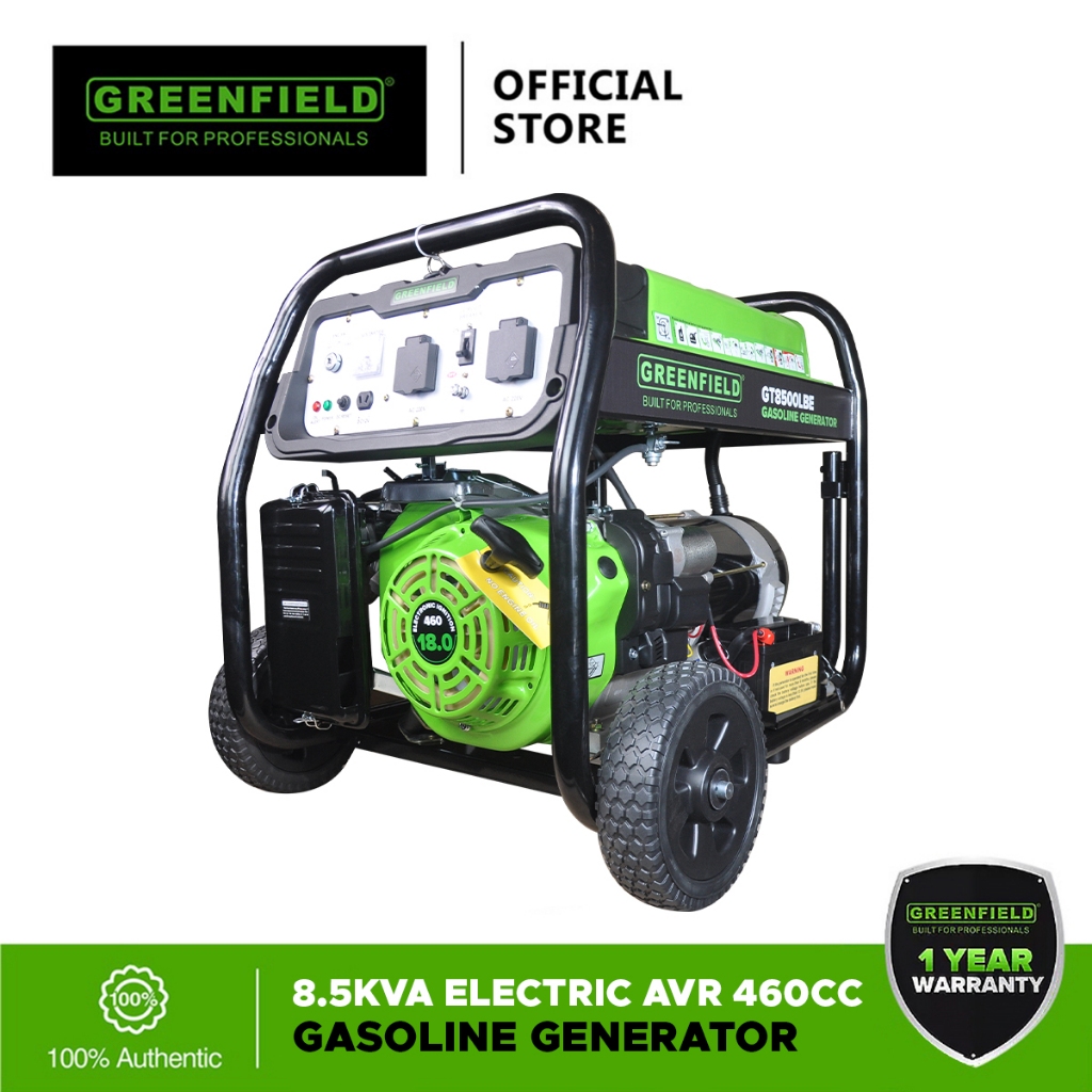 Greenfield Gasoline Generator 8.5KVA Electric AVR 460CC | Shopee ...
