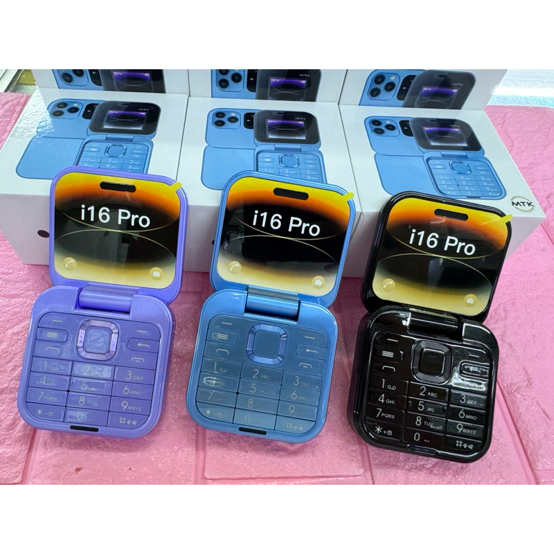 New style keypad flip phone i16 pro dual sim Built-in | Shopee Philippines