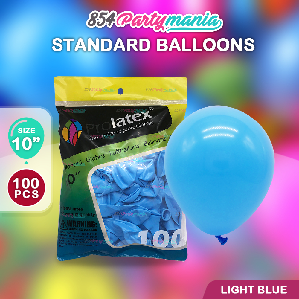 100PCS Size 10 Balloons Standard Prolatex Ordinary Birthday Party Needs ...