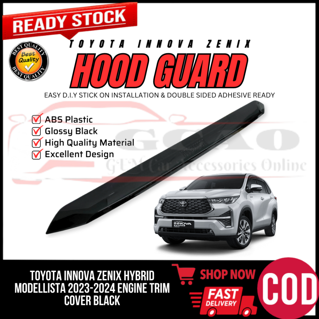 GCAO TOYOTA INNOVA ZENIX HYBRID MODELLISTA 2023-2024 ENGINE TRIM COVER ...