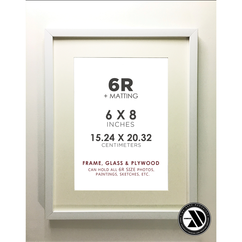 6R Plus Matting - Picture Frame with Glass for Photos, Paintings ...