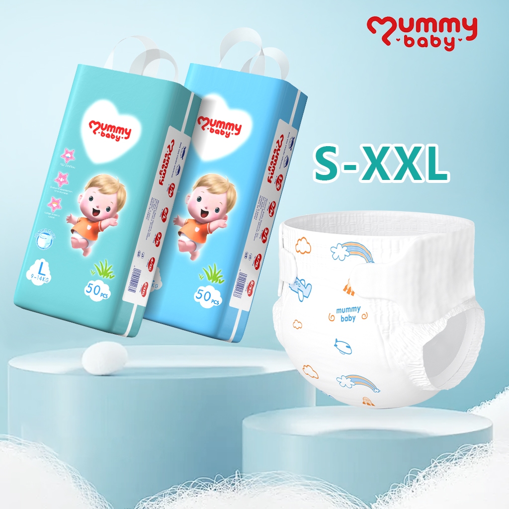 MUMMY BABY Pull-up Pants taped diapers Baby diapers All size 46-54pcs ...