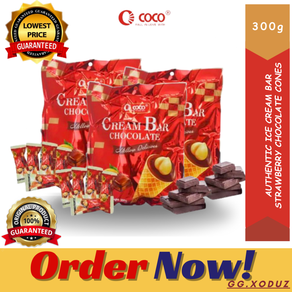 [COCO] Blasting or Ice Cream Cone Bar Strawberry, Chocolate, Matcha ...