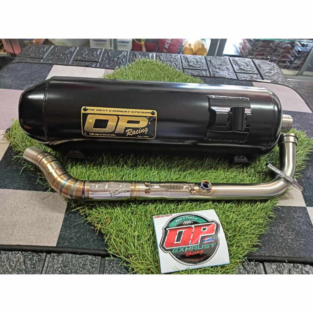 OP RACING POWER PIPE FOR AEROX V2 + AF, MADE BY OPBR EXHAUST THAILAND ...