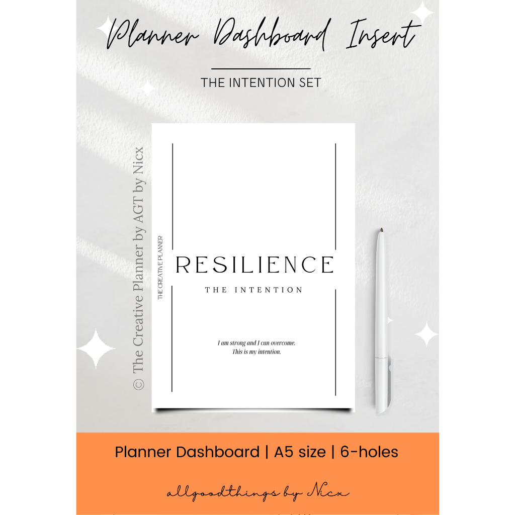 Dashboard Planner Insert Divider - The Intention Set | Shopee Philippines