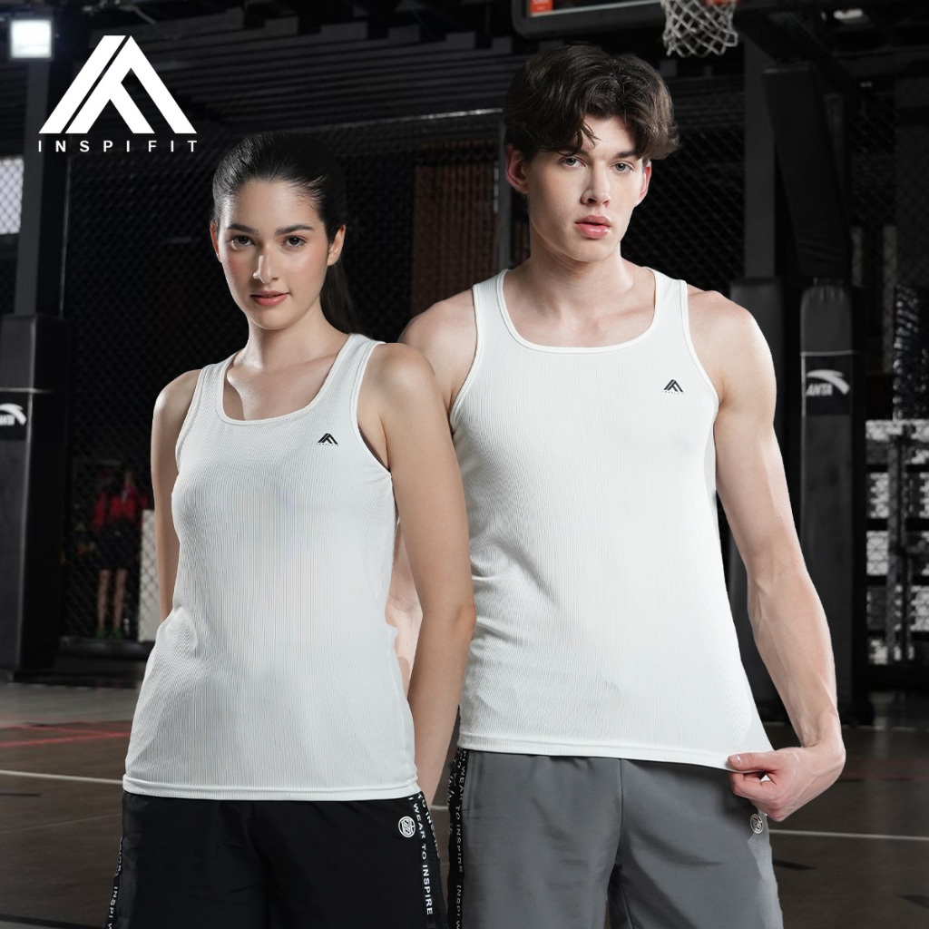 INSPI FIT Active Gym Ribbed Sports Sando For Men & Women Body Fit ...