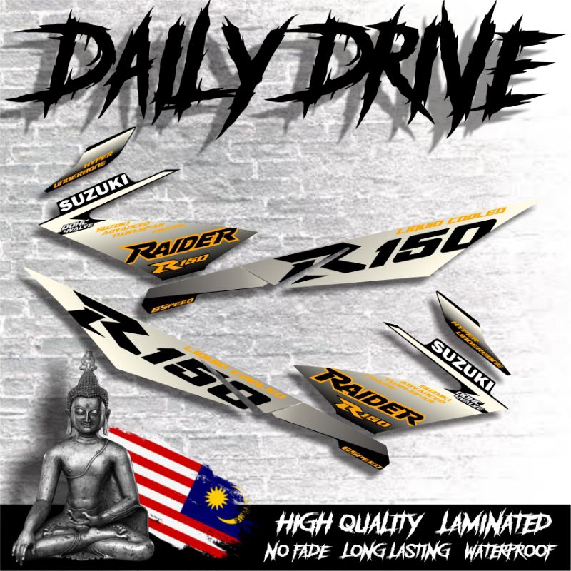 SUZUKI RAIDER 150 BEST 2023 DECAL DESIGN | Shopee Philippines