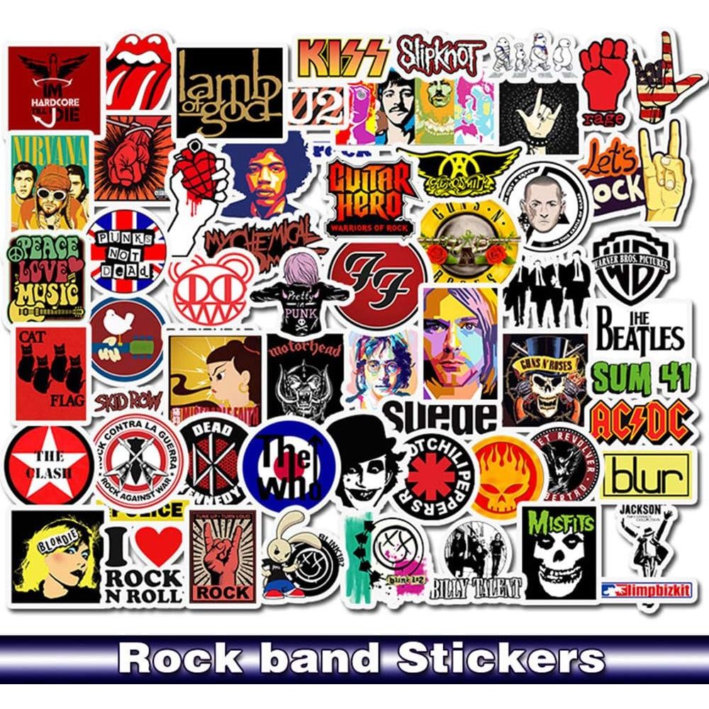 50pcs Bands Sticker Pack | Shopee Philippines