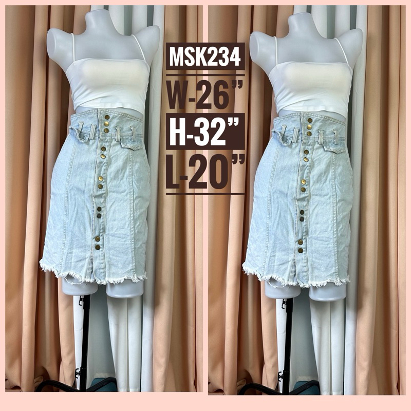 2nd Collection Mini | Midi DENIM skirt | Shopee Philippines