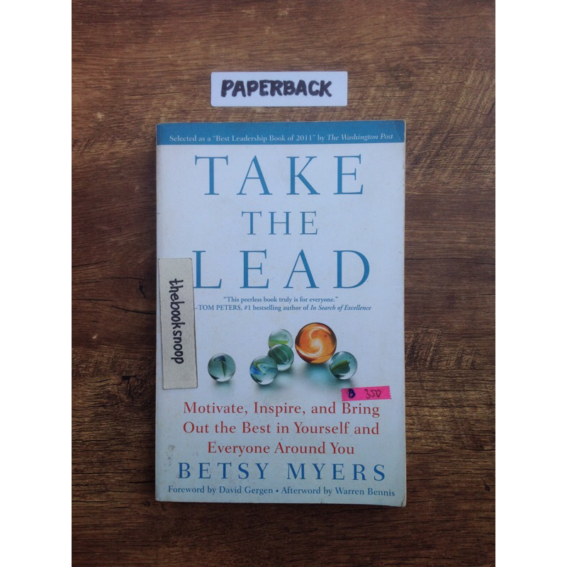 Take the Lead: Inspire Everyone by Betsy Myers self-help | Shopee ...