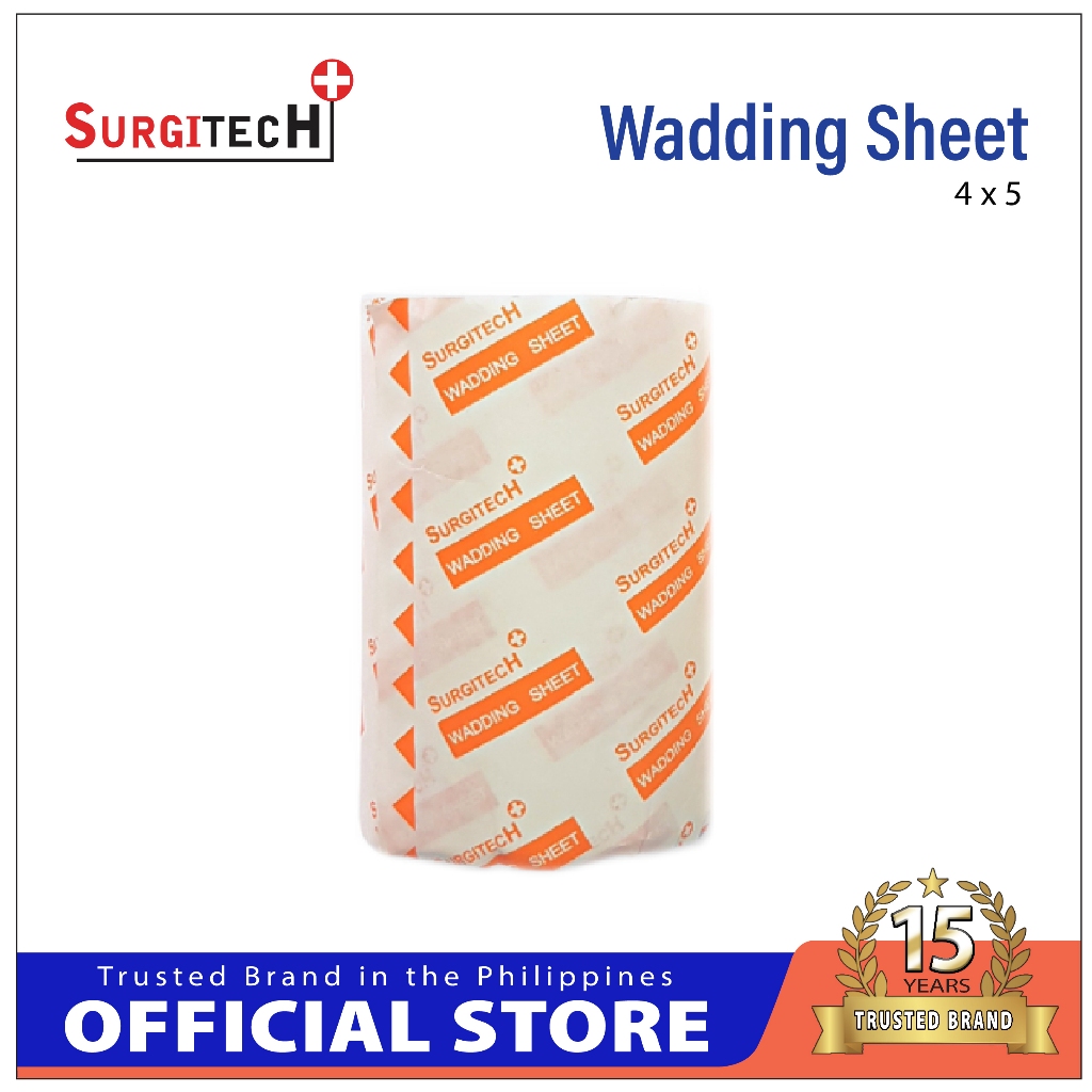 Surgitech Wadding Sheet 4x5 & 6X5(1PC) | Shopee Philippines