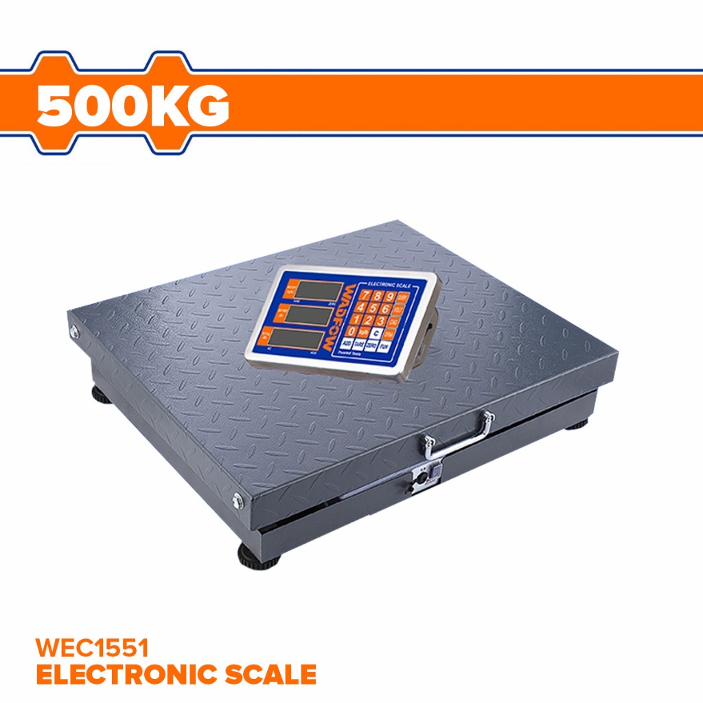 WADFOW 500kg Rechargeable Scale Platform Timbangan Digital Weight Scale ...