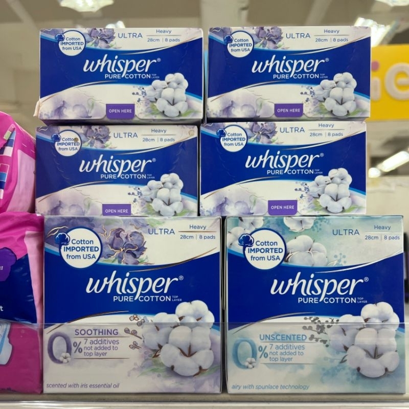 ORIGINAL WHISPER LONG WITH WINGS (25pads) | Shopee Philippines