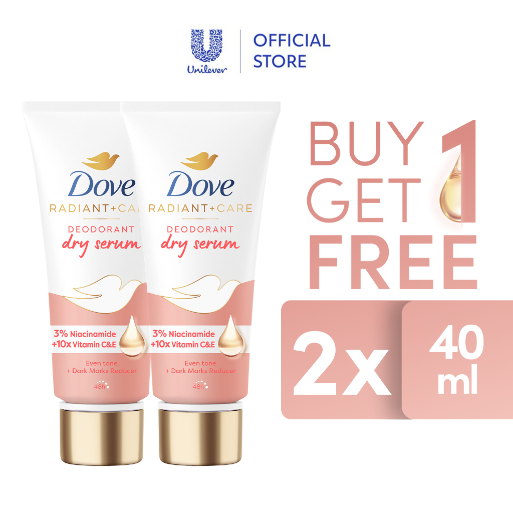 [BUY 1 GET 1 FREE] Dove Radiant + Care Deodorant Serum Roll On 3% ...