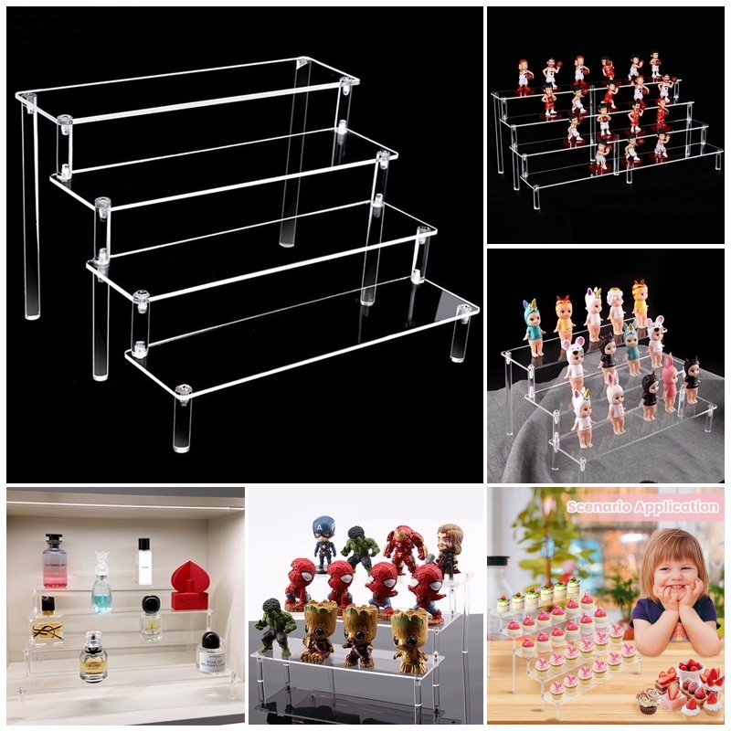 Figurine Acrylic Display Stand Toy Storage Figure Display Rack Jewelry ...