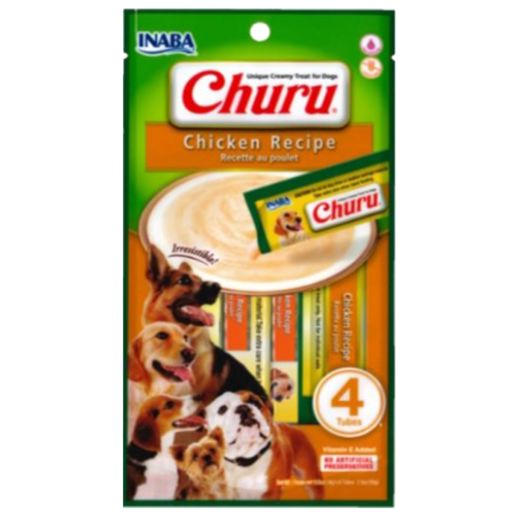 INABA Churu Lickable Puree CHICKEN USD611 Wet Dog Treats 14g x 4pcs ...