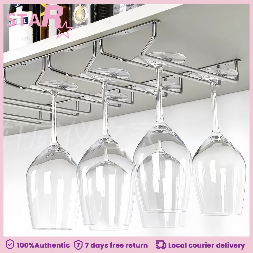 27cmkitchen stainless steel wine glass rack Wall mounted The goblet ...