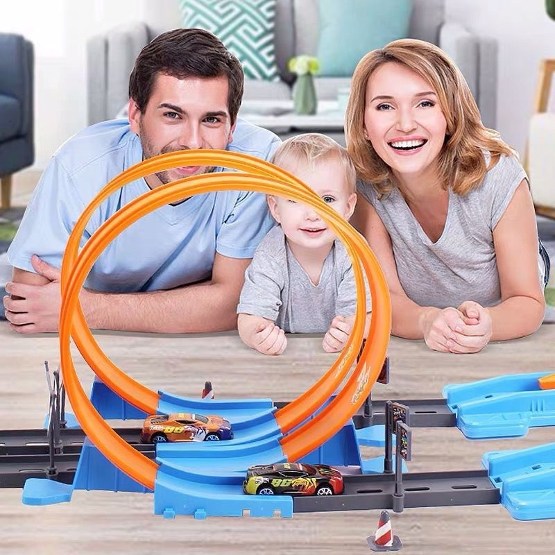 Kids Hot Wheels Super Speed Blaster Car Toys Set ,Two Railway Track Set ...