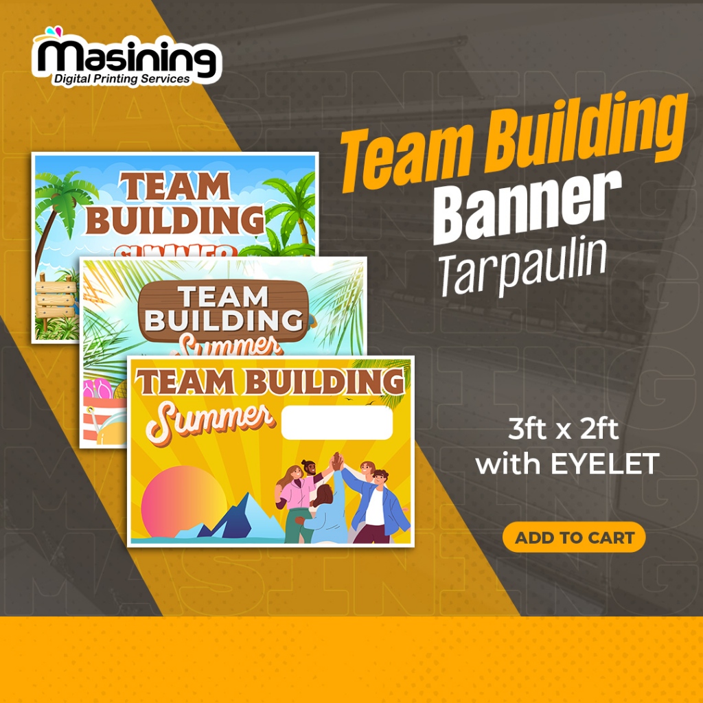 Team Building Banner Tarpaulin 3ft x 2ft | Shopee Philippines