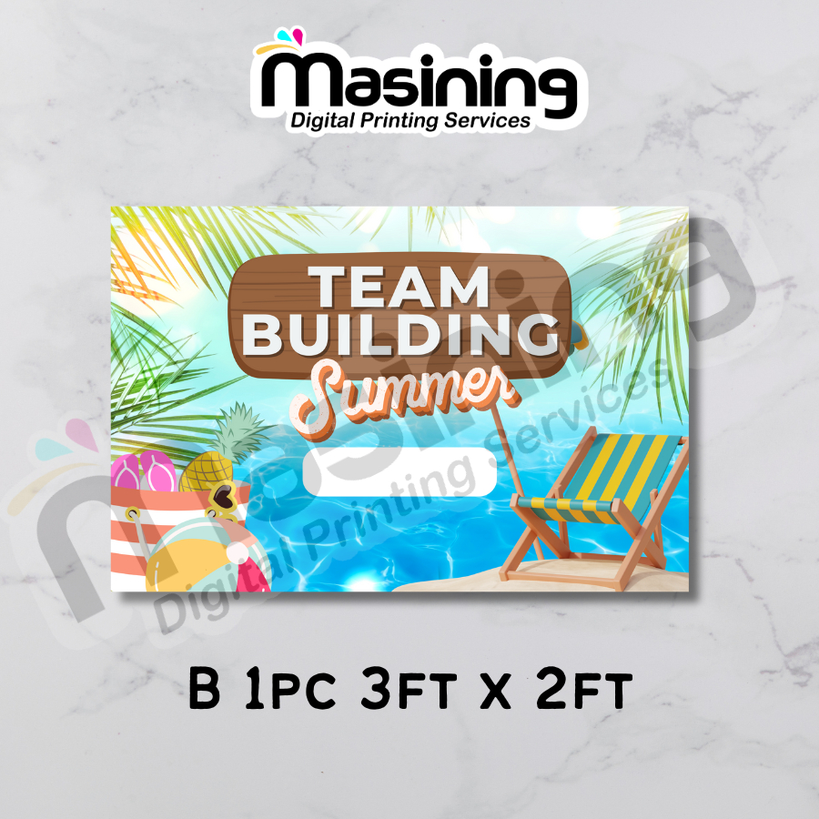 Team Building Banner Tarpaulin 3ft x 2ft | Shopee Philippines