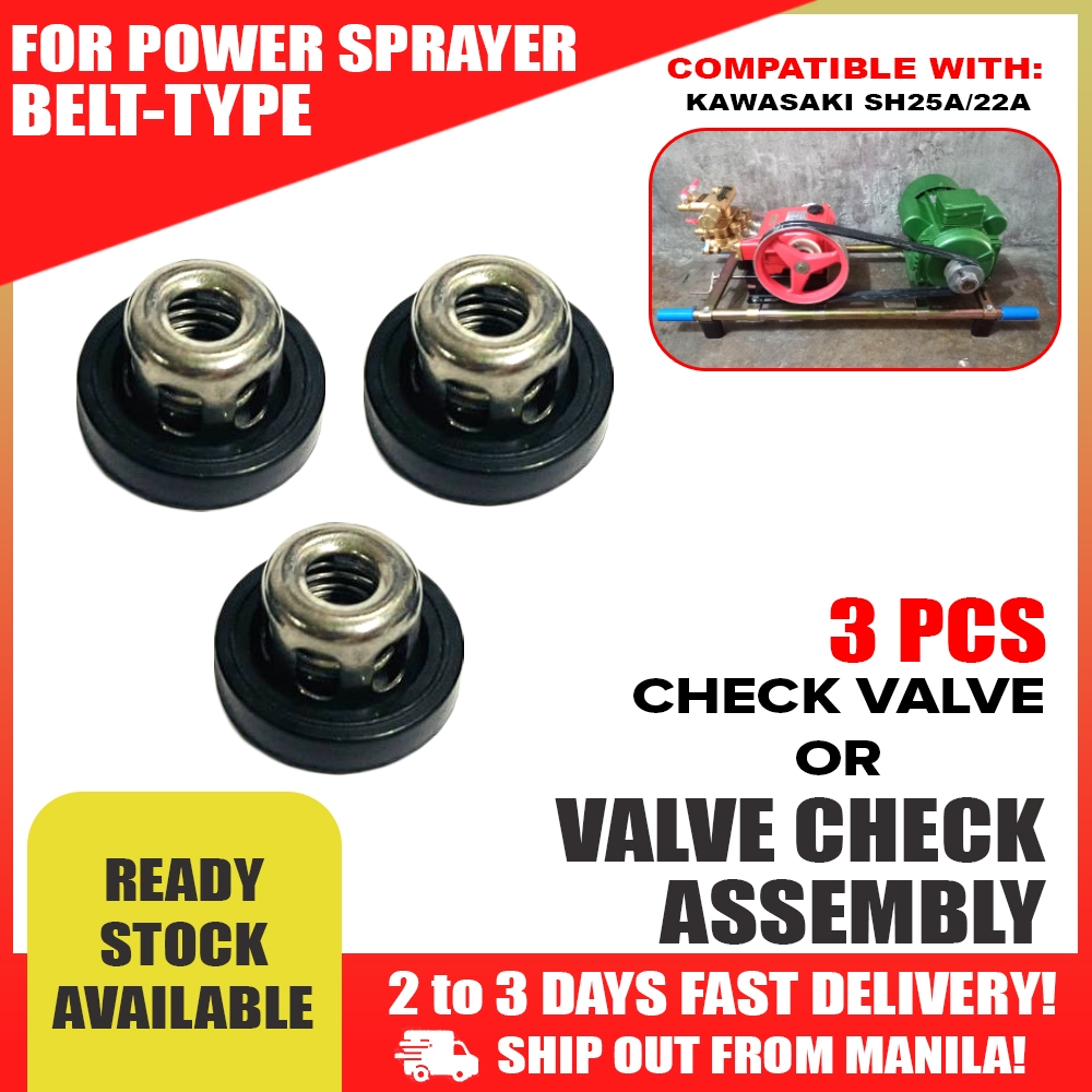 Valve Check Valve Assembly (3pcs) Compatible for Kawasaki Belt Type ...
