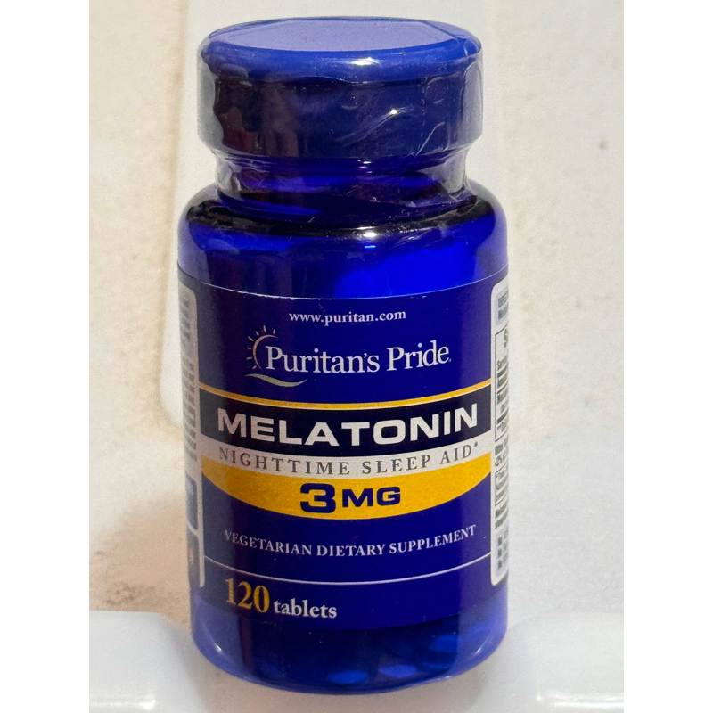 Puritan’s Pride Melatonin Night time Sleep Aid 3mg 120 tablets | Shopee ...
