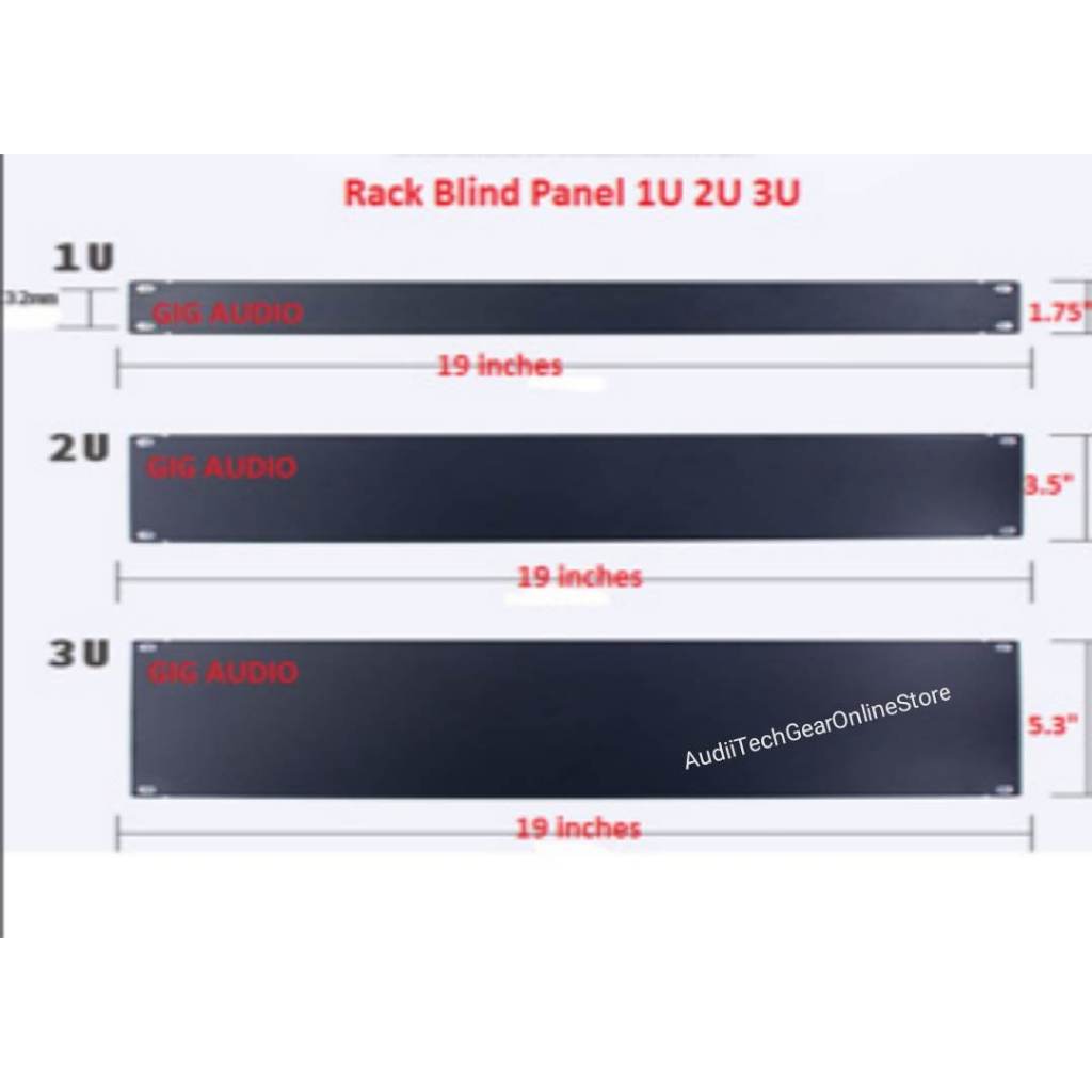 Flight Case Rack Mountable Blind Plate 1U 2U 3U Plain Panel (1Pc) | Shopee Philippines